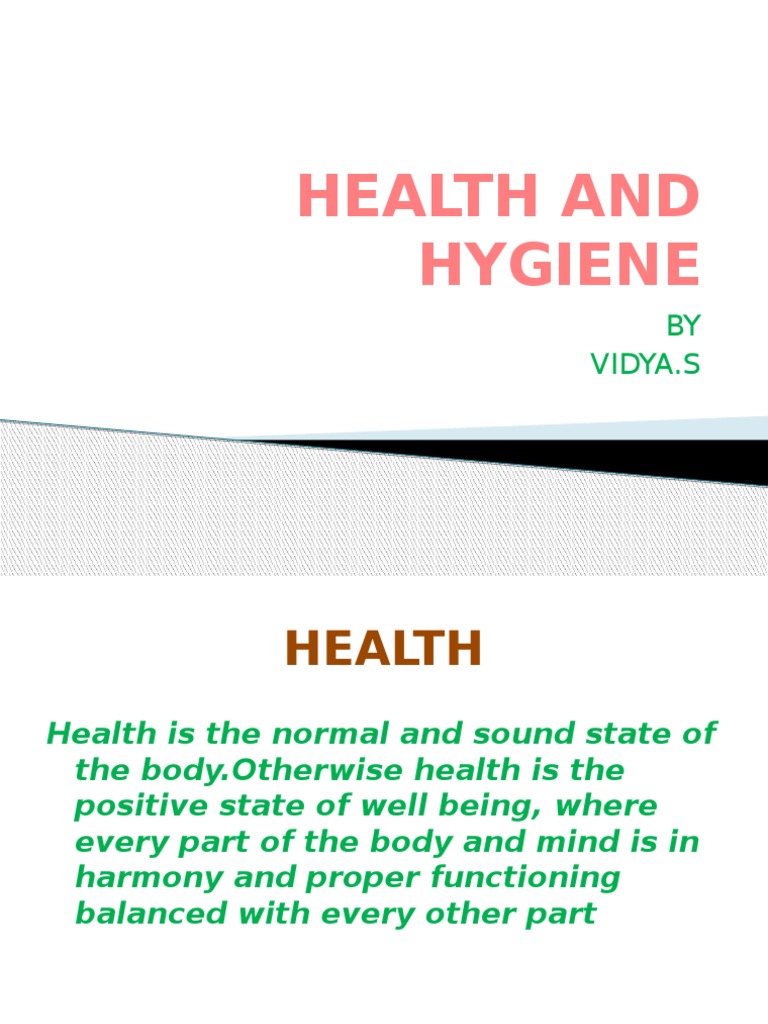 Health and Hygiene | PDF