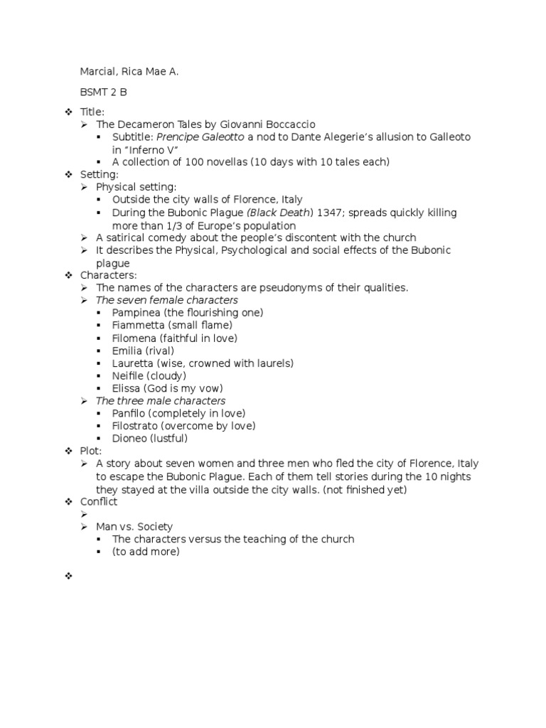 The Decameron Tales | PDF | Art | Poetry