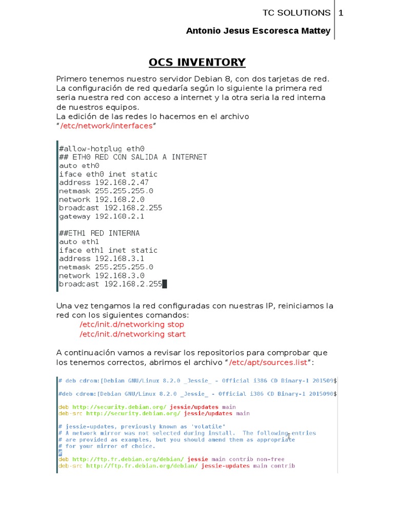 Ocs Inventory | PDF | Contraseña | Servidor (Computación)