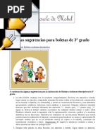 Modelo Boletin Literal B de 2do Grado | PDF | Lingüística