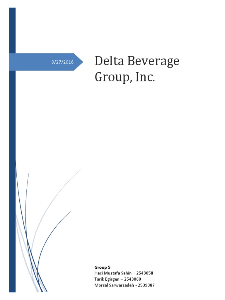 Delta Beverage | PDF | Leverage (Finance) | Hedge (Finance)