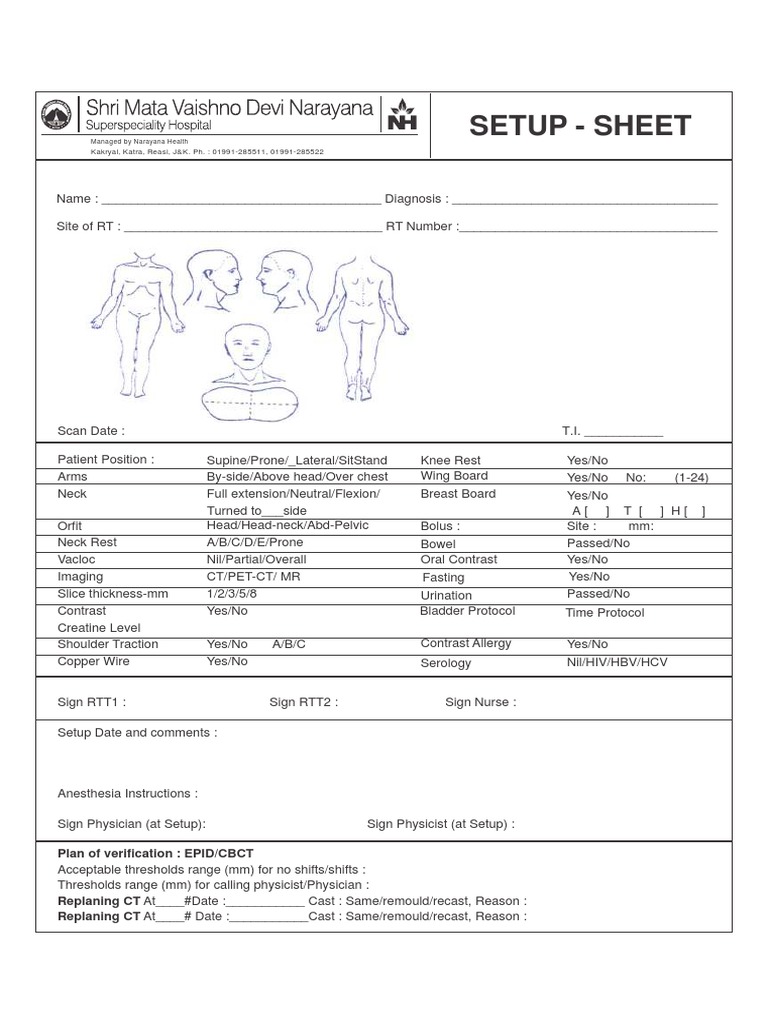 Radiation Oncology Forms (1) SMVDNSH | PDF | Radiation Therapy | Therapy