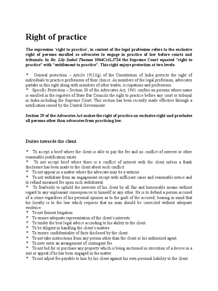 Duty of Advocates | PDF | Advocate | Lawyer