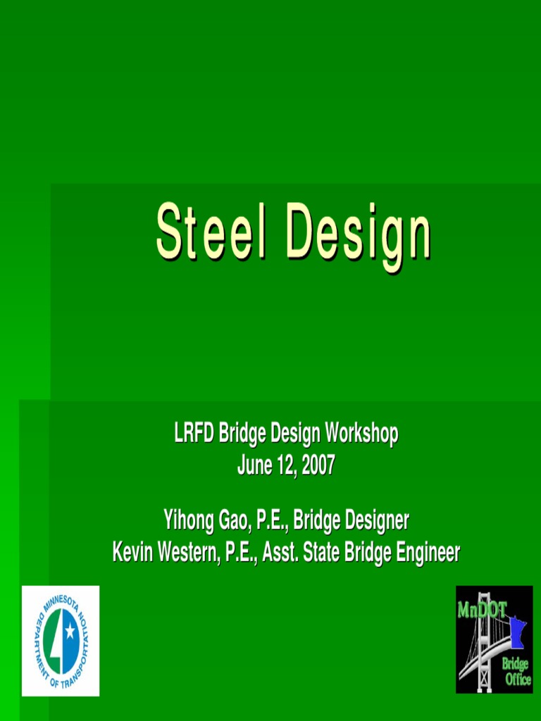 Steel Beam Design-LRFD | PDF | Structural Steel | Bending
