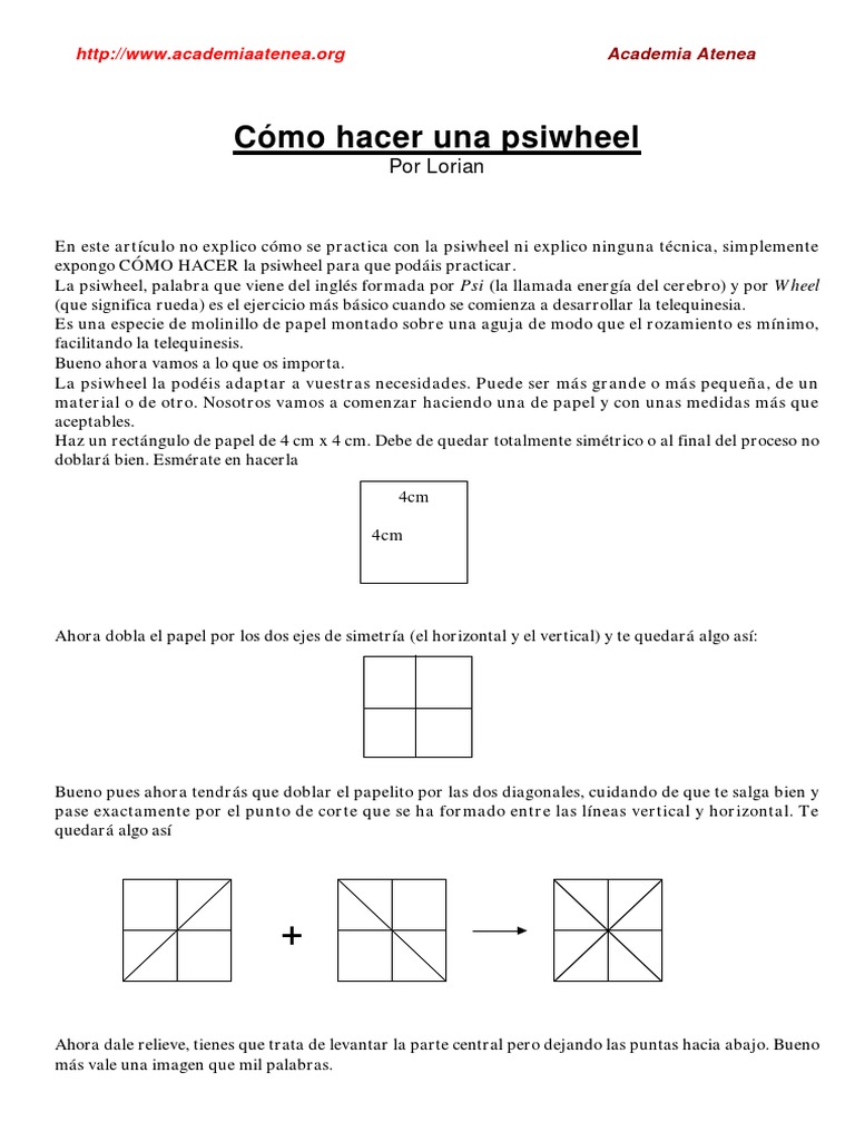 Como Hacer Una Psiwheel PDF | PDF