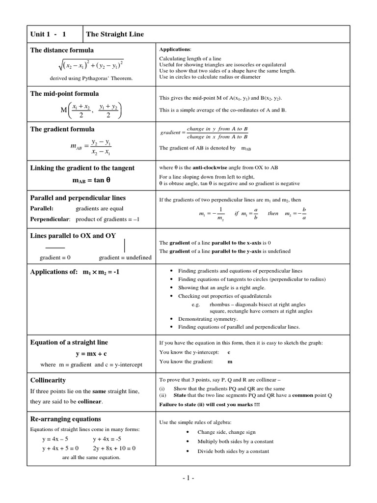 Unit 1 Notes PDF | PDF | Trigonometric Functions | Sine