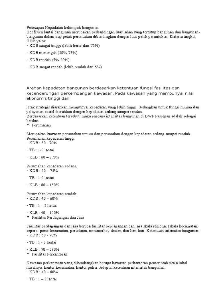 Acuan KDB, KLB | PDF