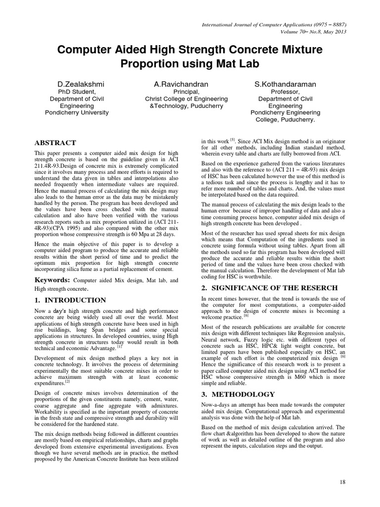 Matlab Concrete | PDF | Concrete | Algorithms