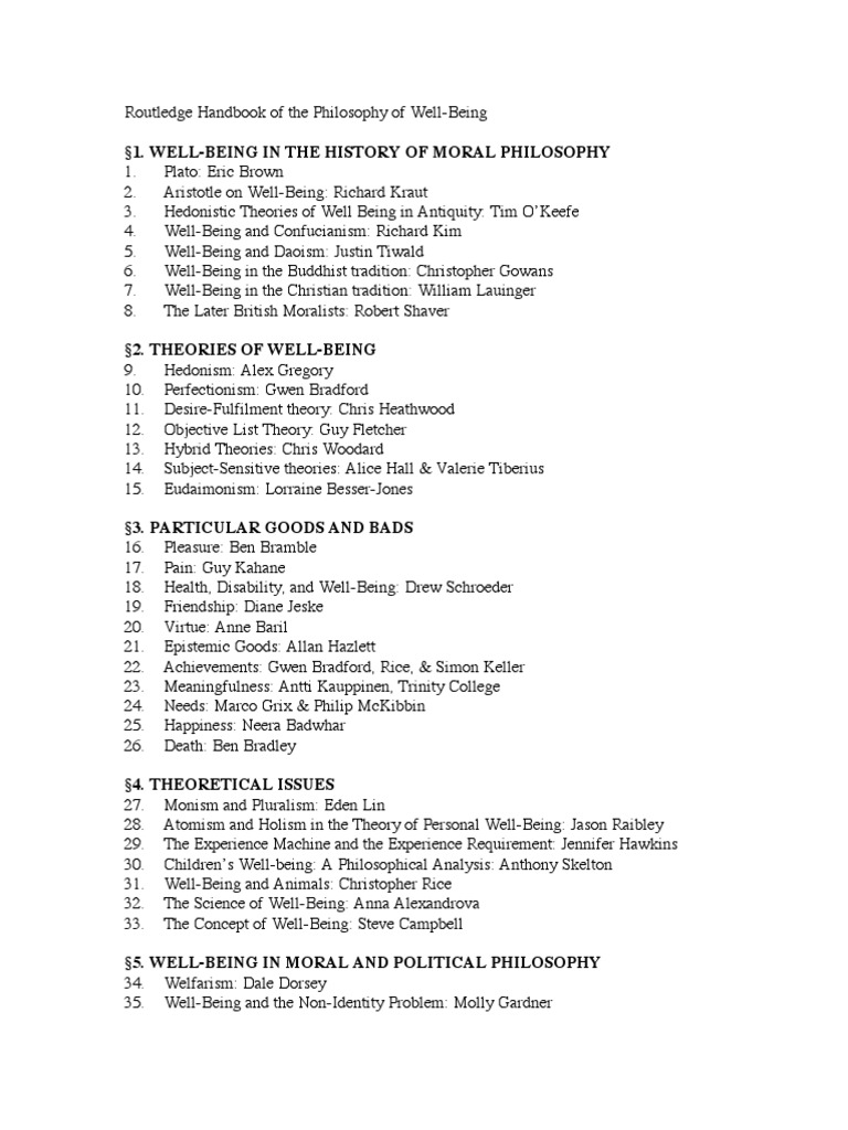 Handbook Well Being PDF | PDF