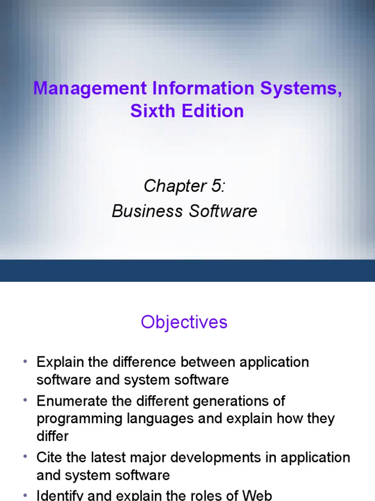 MIS Chapter 5 | PDF | Operating System | Virtual Reality