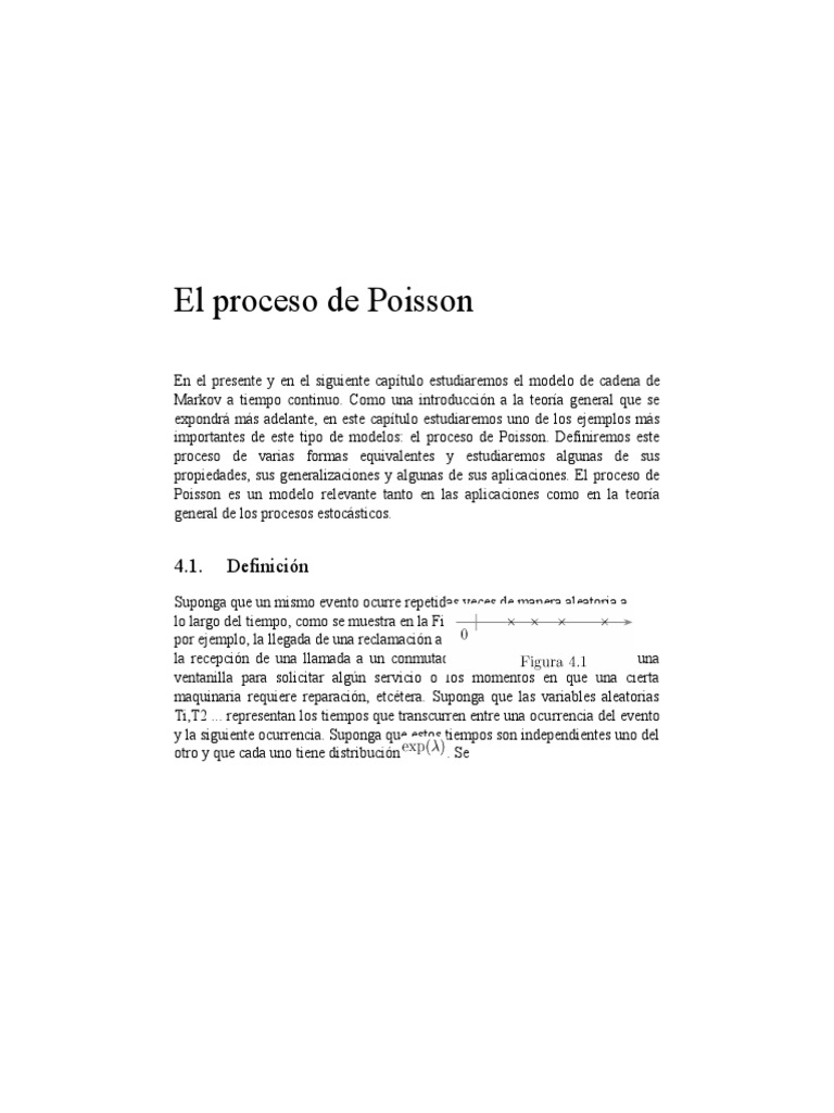 Trabajo Del Proceso de Poisson (0.1) | PDF | Distribución de veneno ...