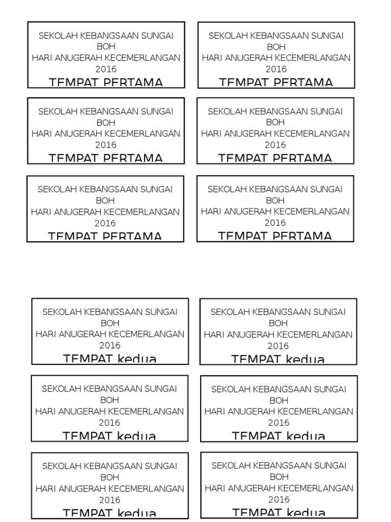 Tagging Hadiah | PDF