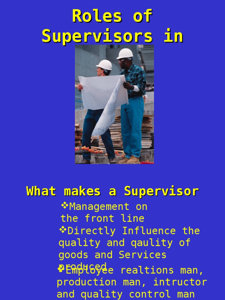 Roles of Supervisors in Safety | PDF | Ladder | Safety