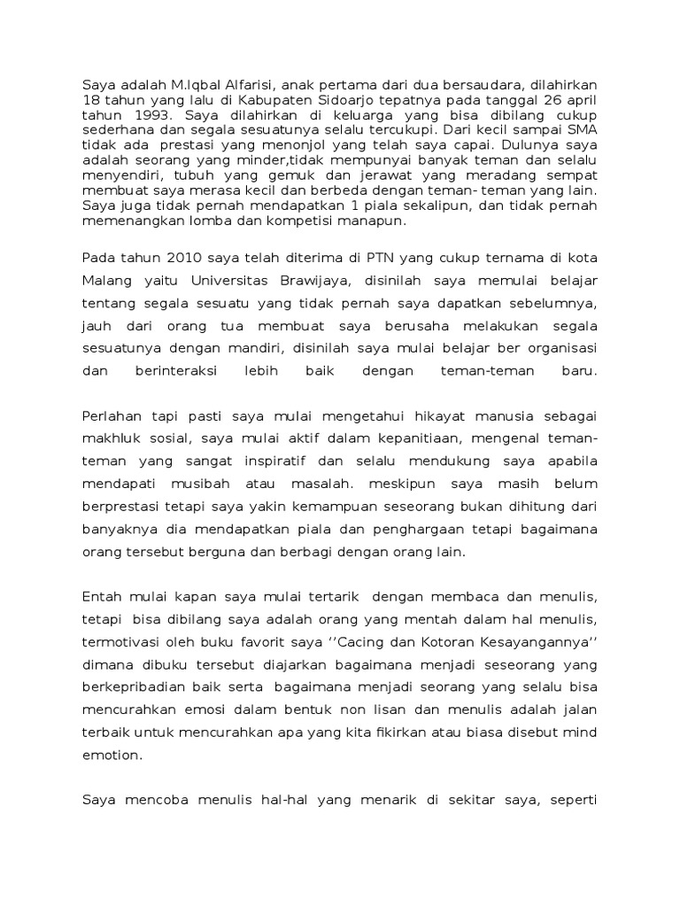 Biodata Narasi | PDF