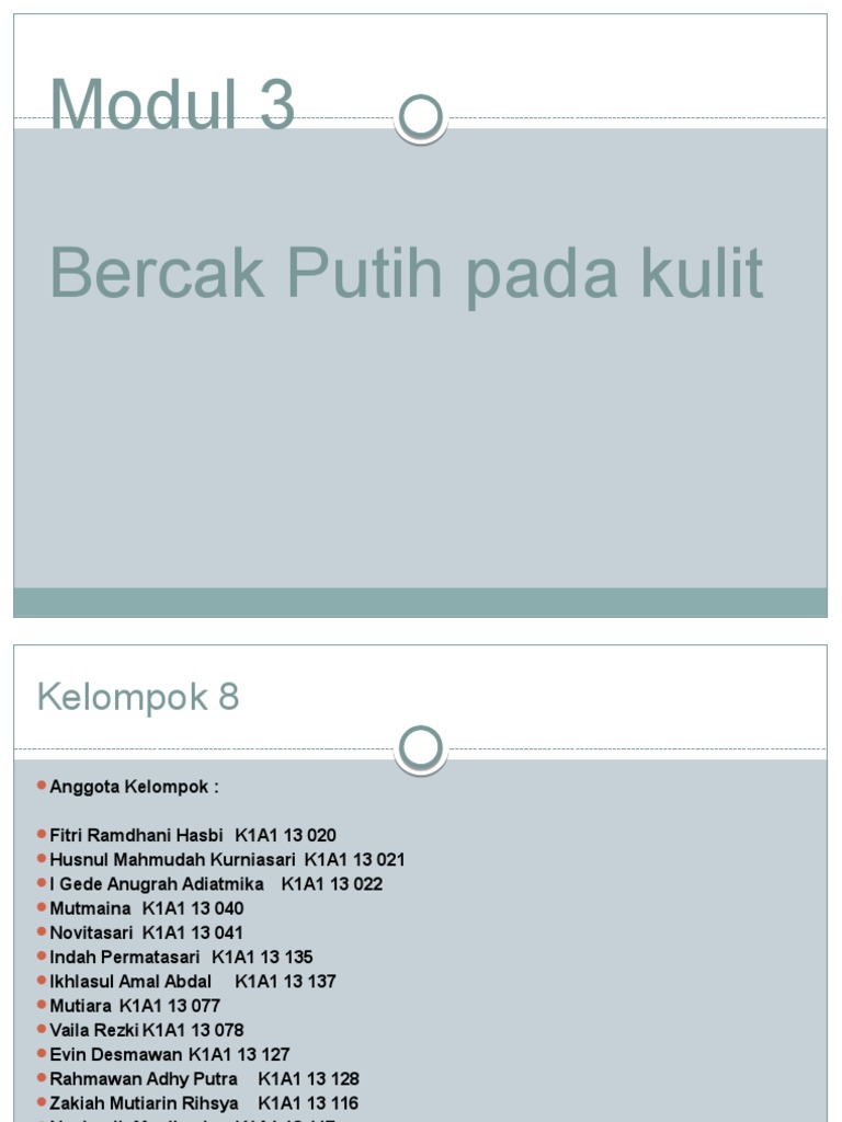 Bercak Putih PD Kulit | PDF