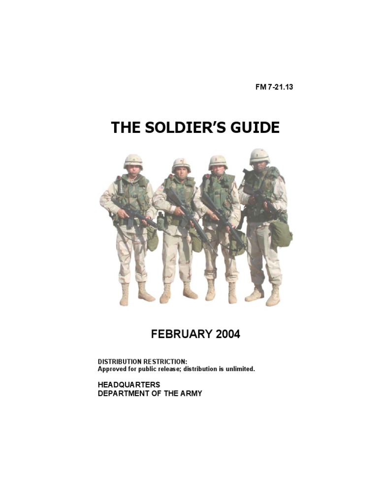 Solider Guide | PDF | United States Army | Platoon