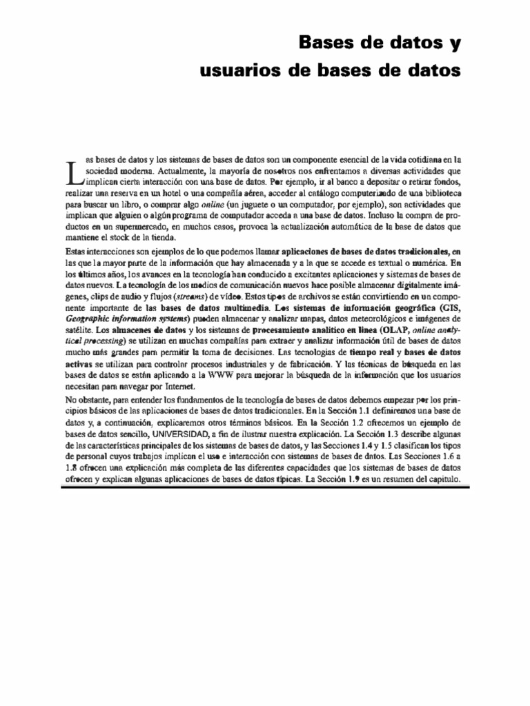 Fundamentos de Sistemas de Bases de Datos (Elmasri, 2007) . | PDF ...