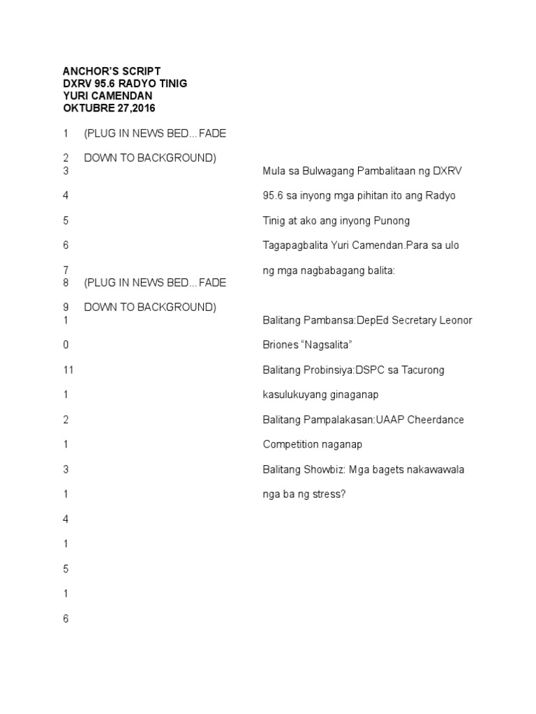 Anchor Script Tpes | PDF