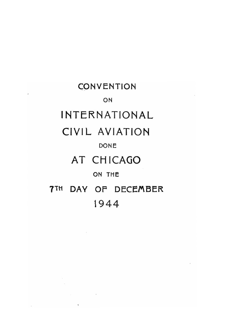 Chicago Convention 1944 | Download Free PDF | Public Law | Social ...