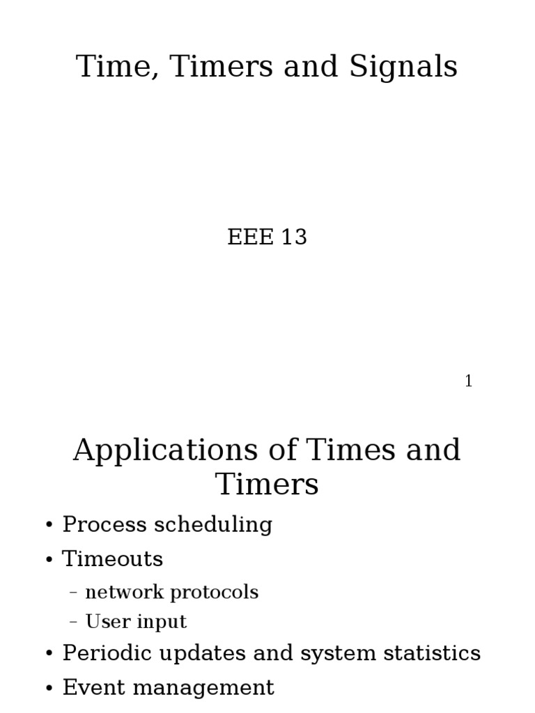 Lec09 Timers | PDF | Pointer (Computer Programming) | Computer Programming