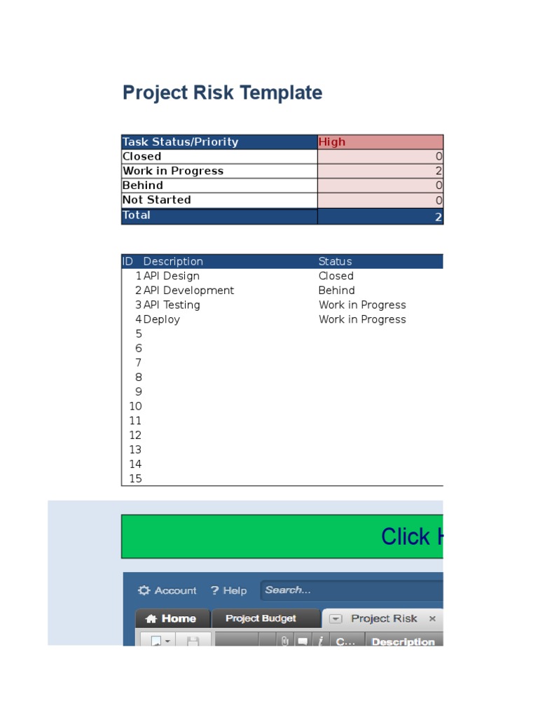 Project Risk Template: Click Here To Track Project Risk in Smartsheet | PDF