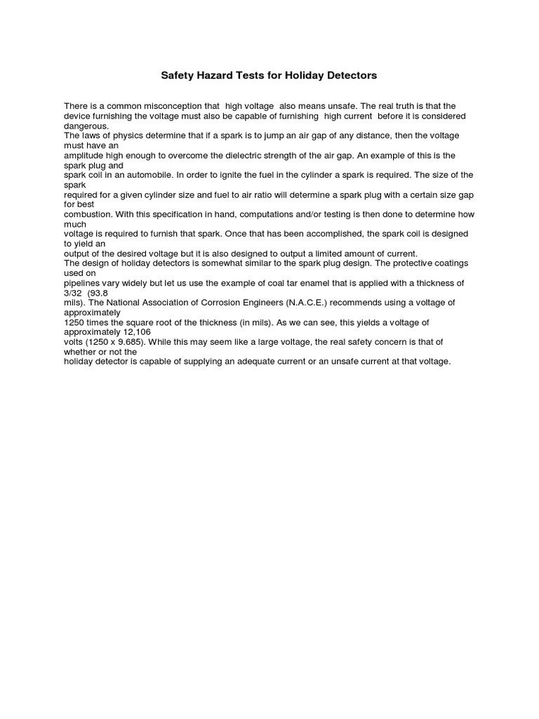 Holiday Test Safety | PDF