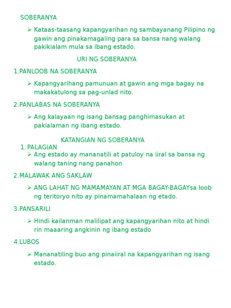 SOBERANYA | PDF