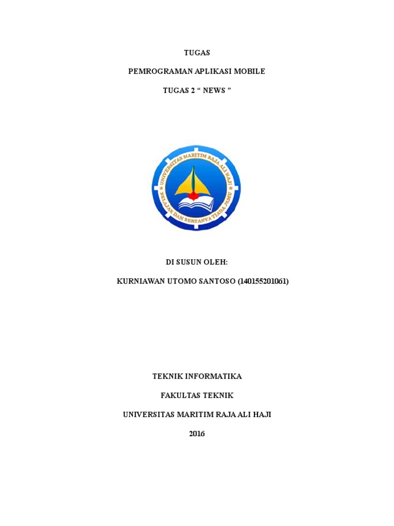 Tugas Pemrograman Aplikasi Mobile Tugas 2 " News " | PDF