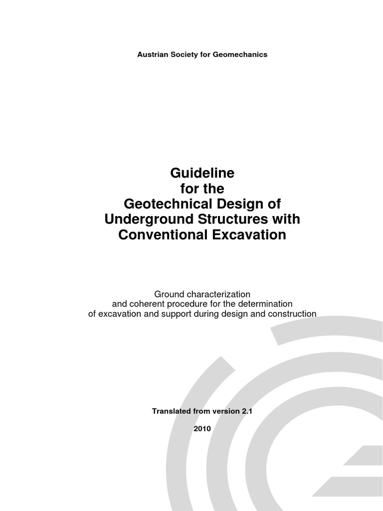 Guideline Geotechnical Design Conv 2010 01 | PDF | Geotechnical ...