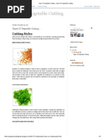 Module 3. Basic Cuts | PDF | Knife | Vegetables