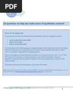 CASP Checklist Cross Sectional Study 2024 | PDF | Risk | Science