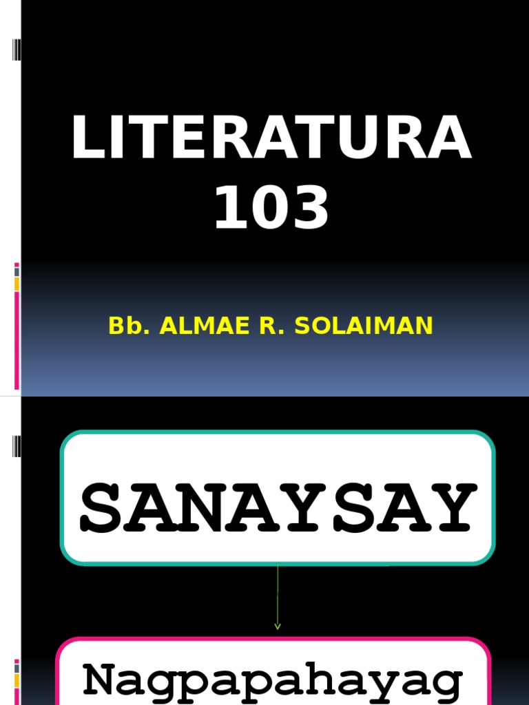 SANAYSAY | PDF