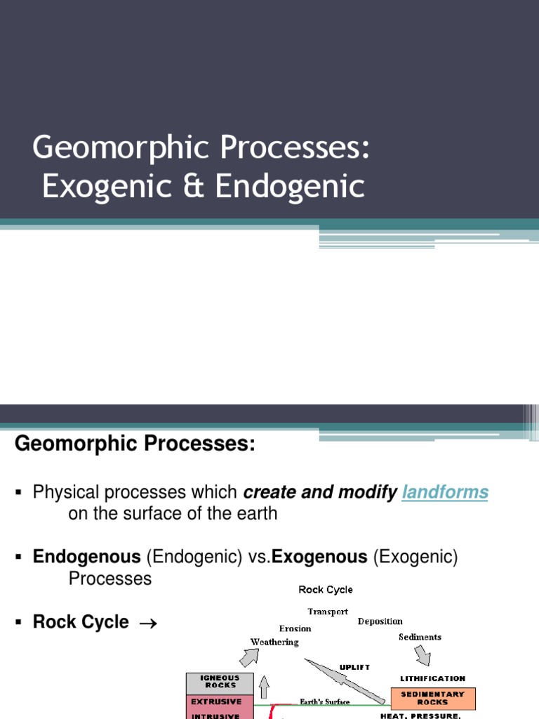 Exogenic Processes | PDF | Geomorphology | Glacier