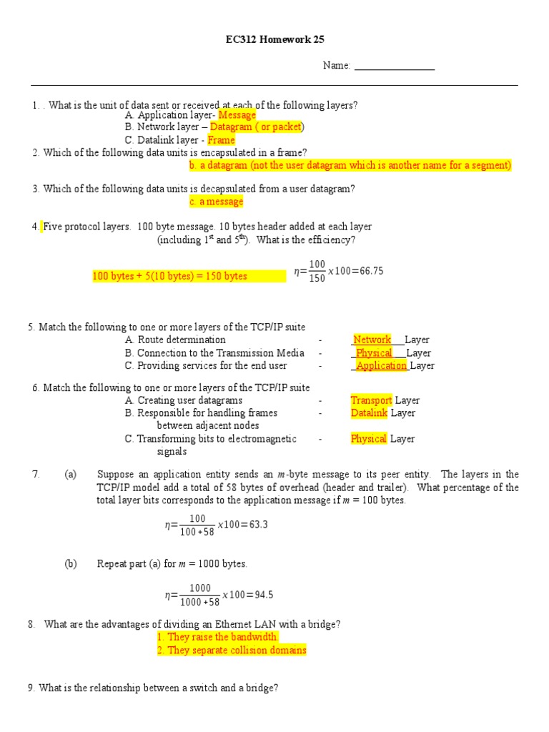 Ec312 PS25S | PDF | Internet Protocols | Transmission Control Protocol