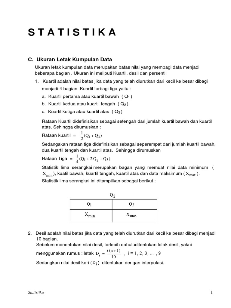 01b-Ukuran Letak Data | PDF
