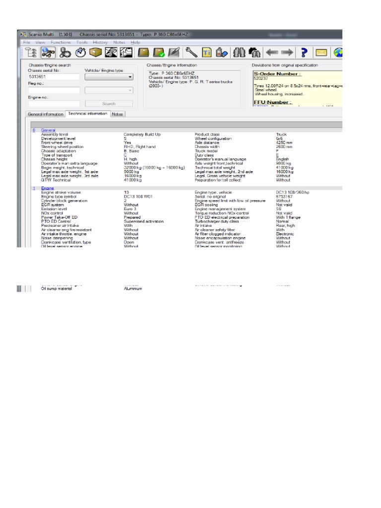 Spec Scania P360 | PDF