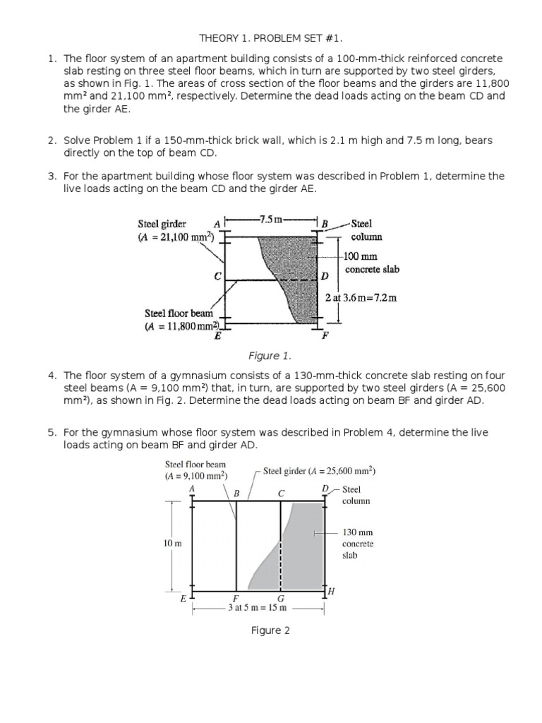 Problem Set 1 - Ce303 | PDF