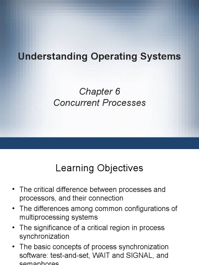 Understanding Operating Systems: Concurrent Processes | PDF