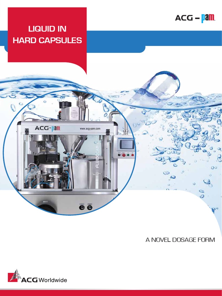 ACG, Fluidocap Brochure | PDF | Tablet (Pharmacy) | Pharmaceutical Formulation