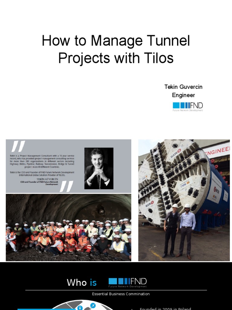 Managing Tunnel Projects with Tilos | PDF
