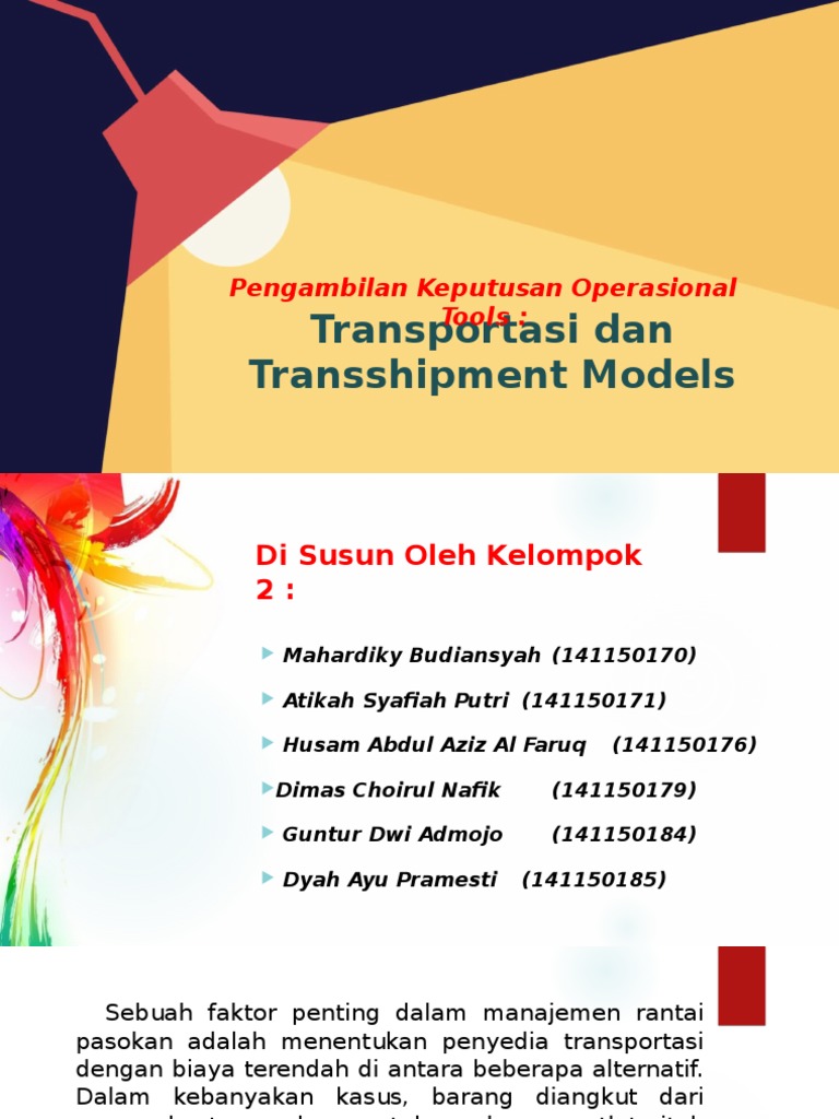S11 Transportation and Transshipment Models | PDF