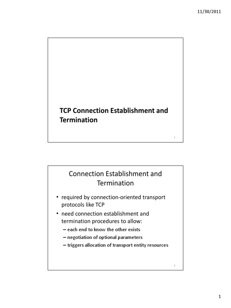 Chap 20 TCP Estab | PDF | Transmission Control Protocol | Internet Architecture