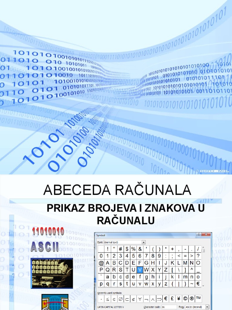 ABECEDA RACUNALA - Prikaz Brojeva I Znakova U Racunalu | PDF