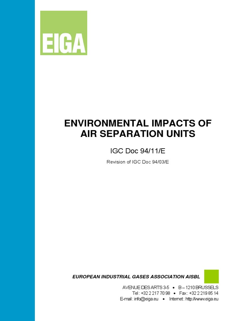 Environmental Impacts of Air Separation Units | PDF | Polychlorinated ...