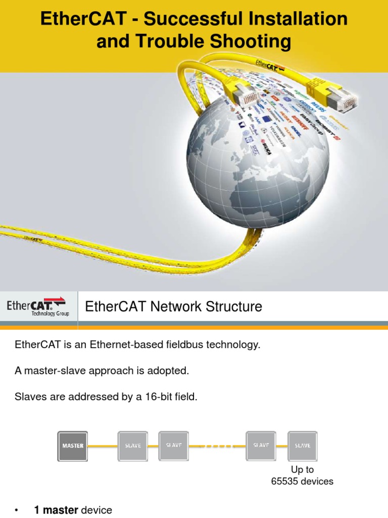 03 Ethercat Installation Troubleshooting 1609 Network Topology