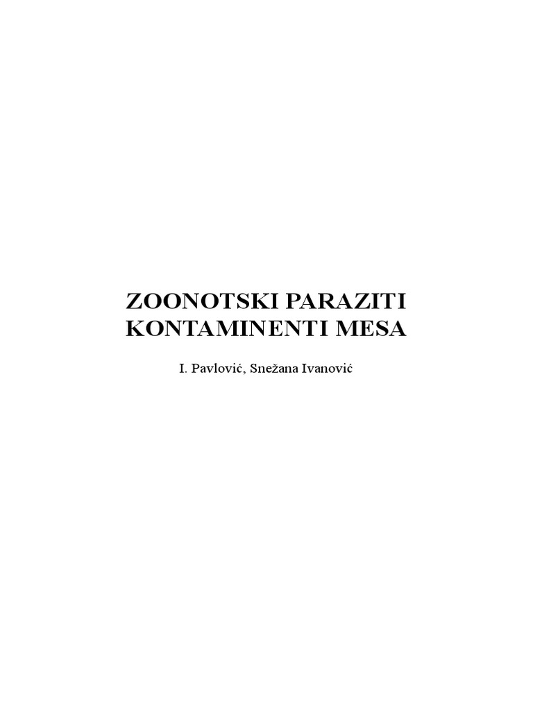 Paraziti U Mesu PDF | PDF