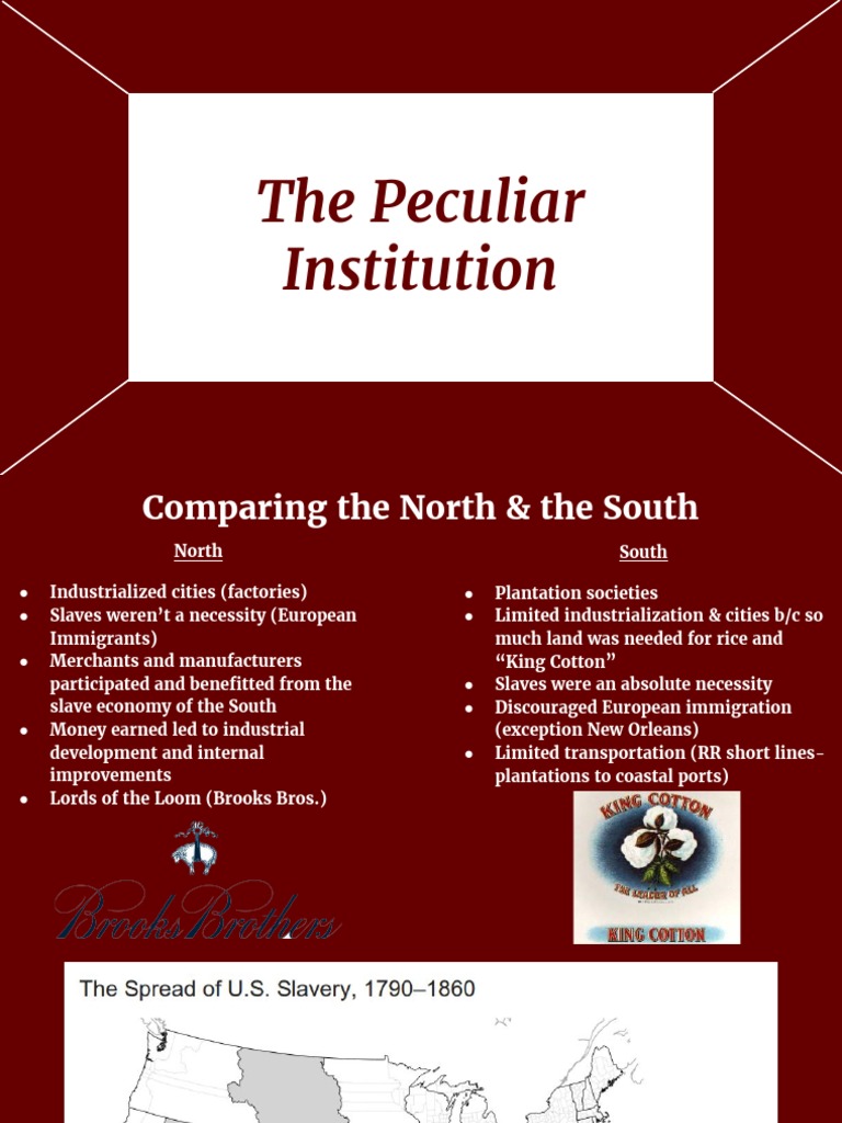 The Peculiar Institution | PDF | Nat Turner | Slavery
