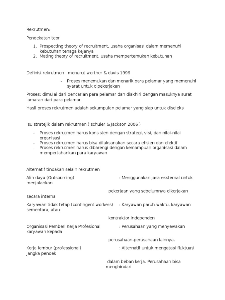 Strategi dan Metode Rekrutmen Efektif | PDF