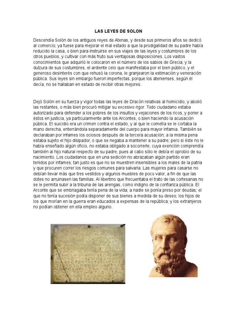Las Leyes de Solon | PDF