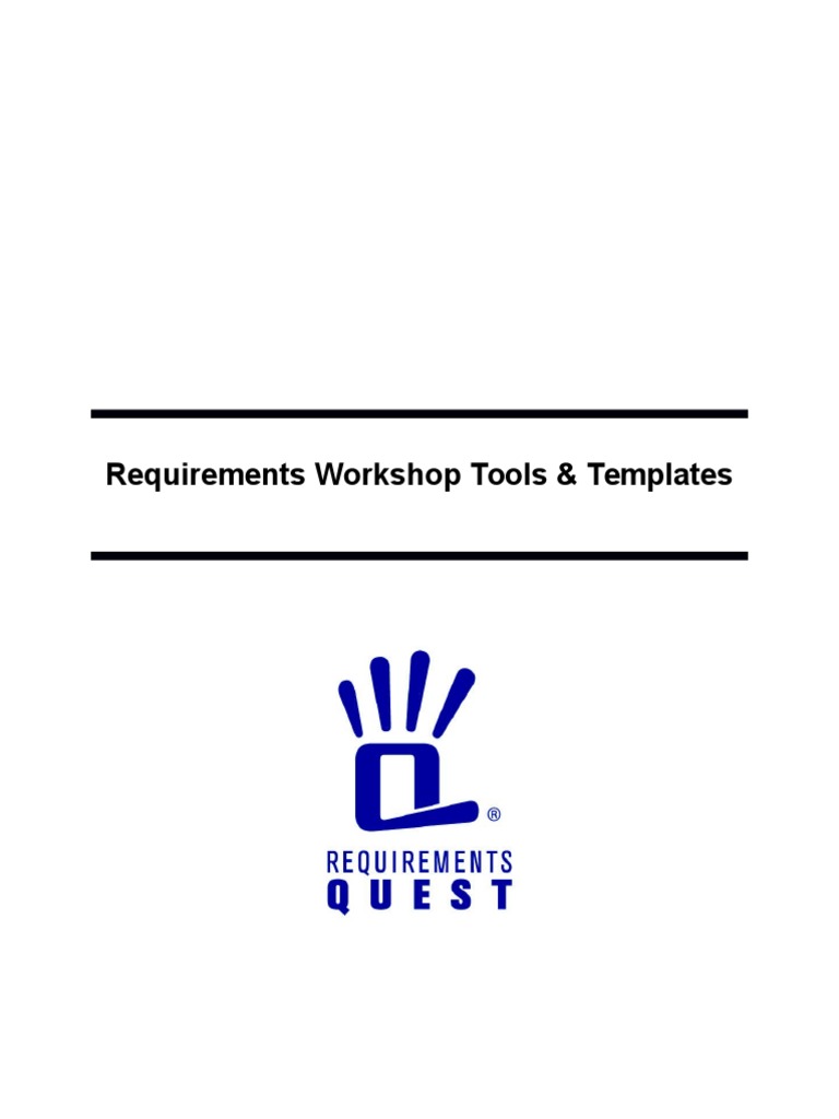 Requirements Workshop Tools and Templates | PDF | Menu | Business Process